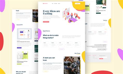 Do Creative Web Ui Landing Page Website Ui Ux Design By