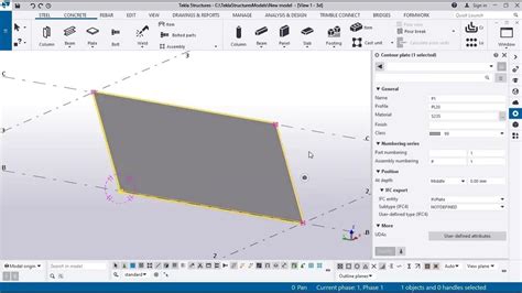 Tekla Structure 2022 Session 13 Create Contour Plates Basic Youtube