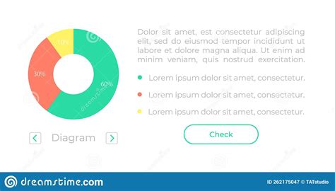 Round Diagram Ui Element Template Stock Vector Illustration Of Circle