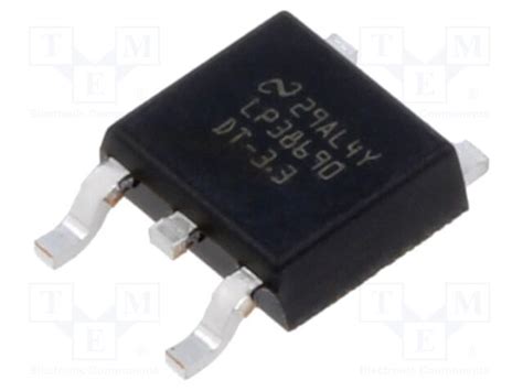 Lp38690dt 3 3 Nopb Texas Instruments Ic Voltage Regulator Ldo Fixed 3 3v 1a To252 Smd