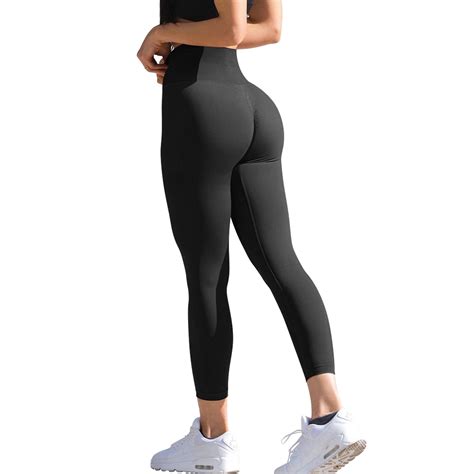 Oqq Womens 1 Piece Yoga Legging Seamless Workout High Waist Butt