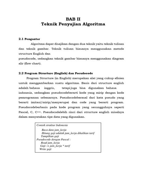 bab ii pertemuan 3 and 4 penyajian algoritma flowchart pdf