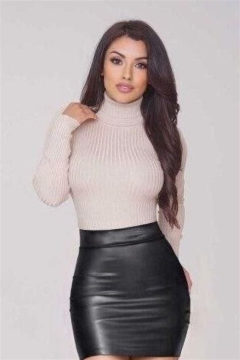 Leather Mini Skirt Mini Skirts Leather Skirt Outfit Vinyl Clothing