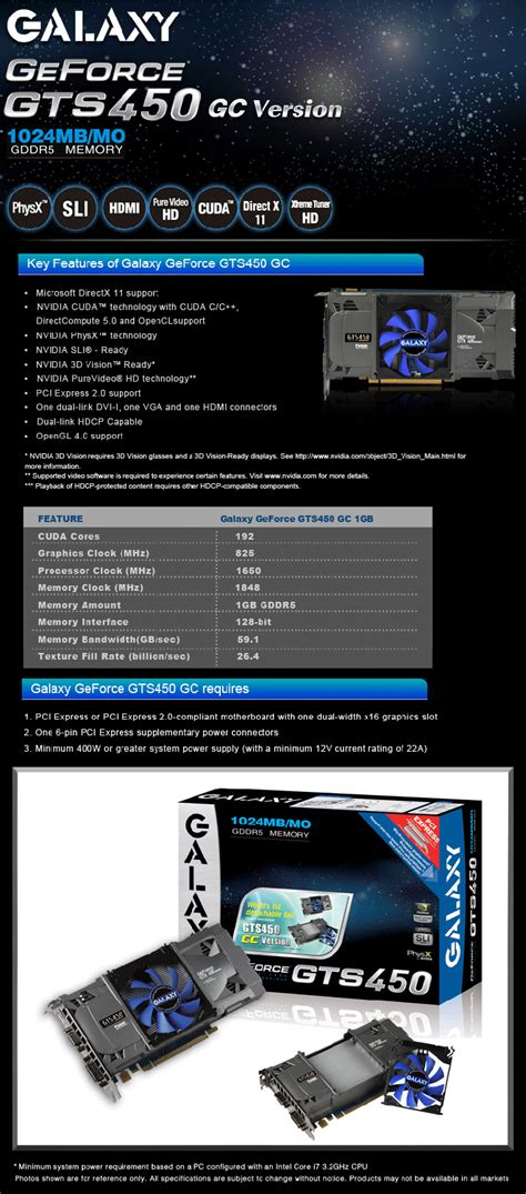 Galaxy Geforce Gts 450 Gc Version 1gb Gddr5 Review [ Cyber