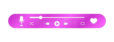Audio Player Interface With Sound Wave Loading Progress Bar And