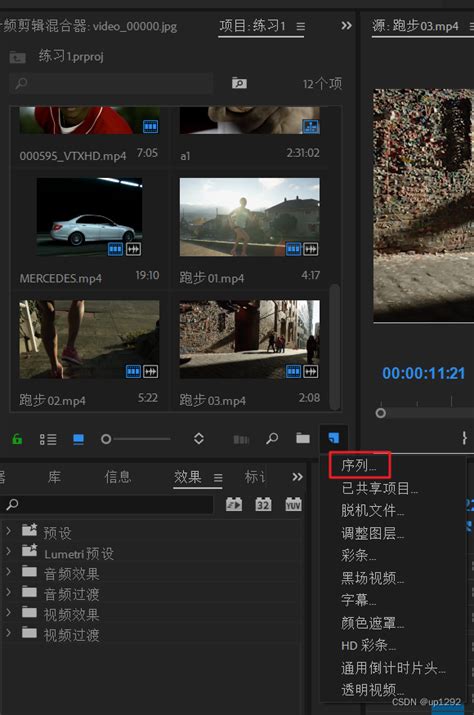 Pr：序列的设置 Csdn博客