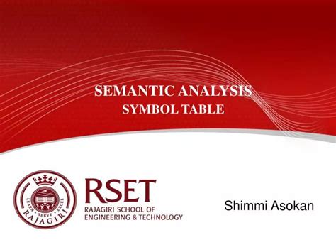 Ppt Semantic Analysis Symbol Table Powerpoint Presentation Free Download Id4609182