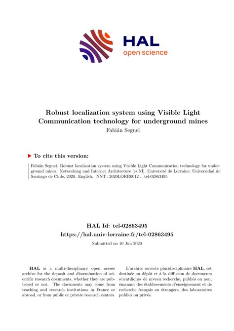 Pdf Robust Localization System Using Visible Light Communication