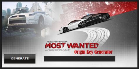 Games Need For Speed Most Wanted CD Key Generator