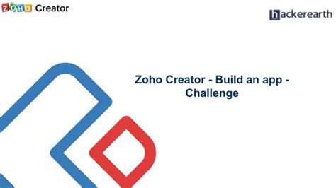 Zoho Creator Hackathon Idea Phase5db3f9d Pptx