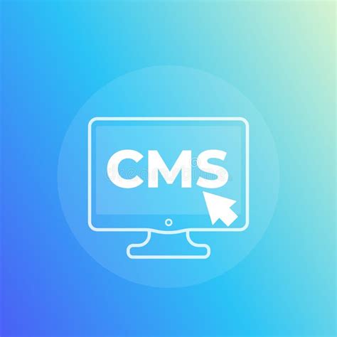 Cms Content Management Vector Icon Stock Vector Illustration Of Icon Computer 183763737