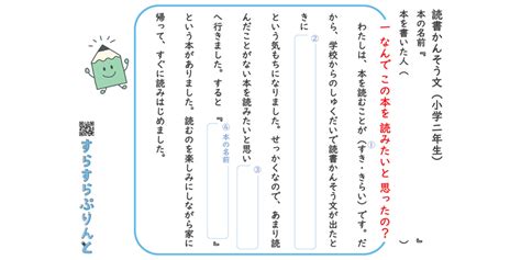 【読書感想文】すらすら書ける書き方シート【60分でできる】