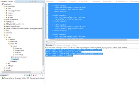 Java Pivotal Tc Server Starting But Website Built Using Spring Not Loading Was Before
