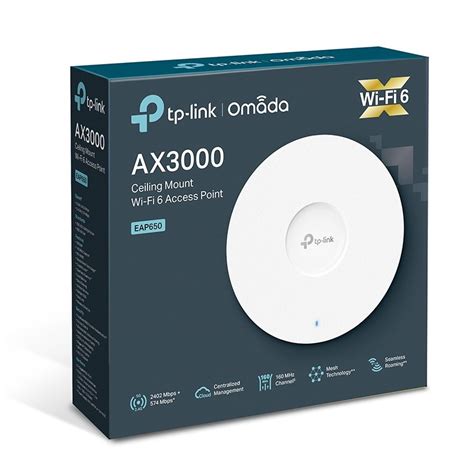 Tp Link Eap Ax Dual Band Wi Fi Ceiling Mount Access Point Eap Mwave