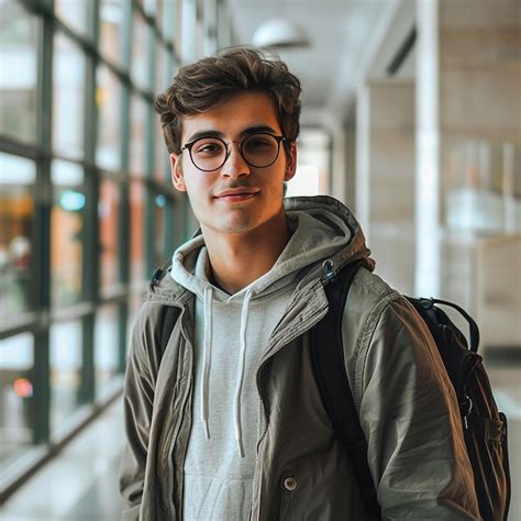 Premium Photo Happy University Student Going On A Class At The