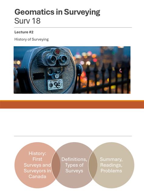 Week 02 Geomatics In Surveying Lecture 2024 Pdf