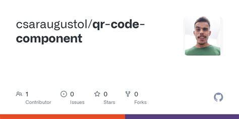 GitHub Csaraugustol Qr Code Component