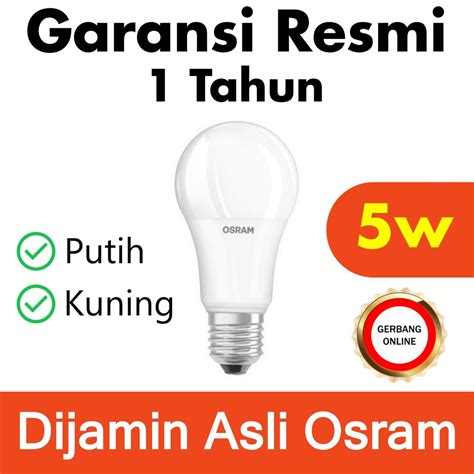 Jual Osram Bohlam Lampu LED Putih Kuning 5w 7w 9w 12w 14w 7 W 9 W 12 W 14 W Shopee Indonesia