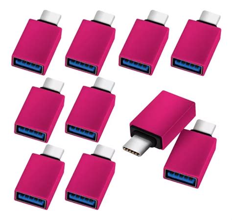 Cabo Usb Female Tipo C Otg Da Slim Company Unidades Magenta Com Entrada Usb C Sa Da Usb