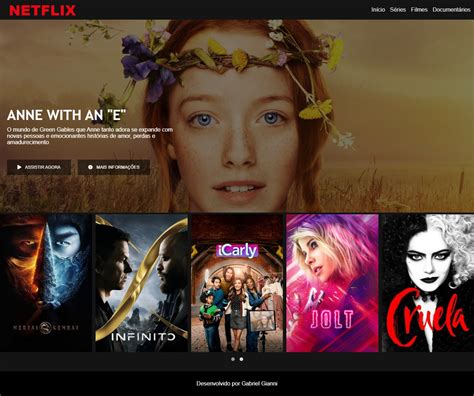 Github Gabrielgianninetflix Dio Clone Simples E Responsivo Da