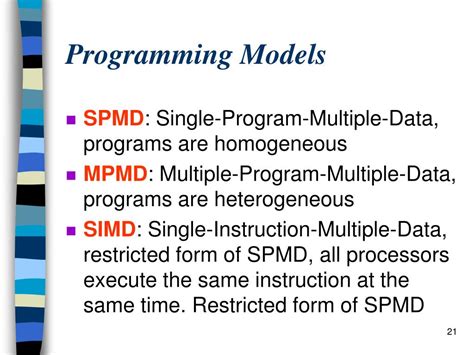 Ppt Lecture 2 Part I Parallel Programming Models Powerpoint