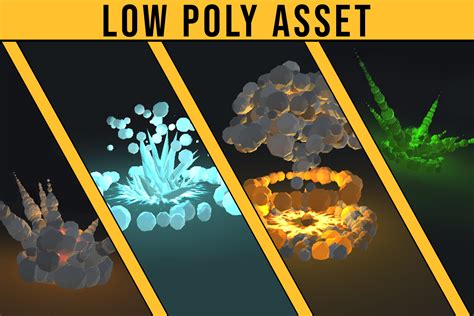 Polygonal Explosions VFX Particles Unity Asset Store