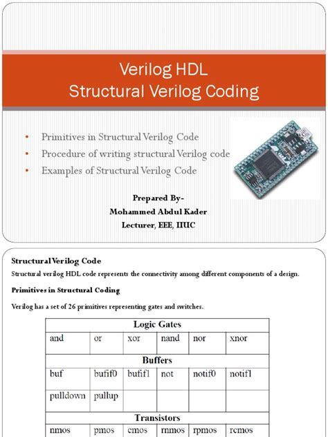 Fpgastructural Verilog Coding Pdf