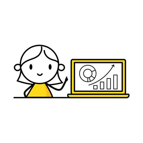Woman Analyzes Chart And Graph Data Working With Data Visualization On