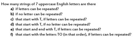 Solved How Many Strings Of 7 Uppercase English Letters Are
