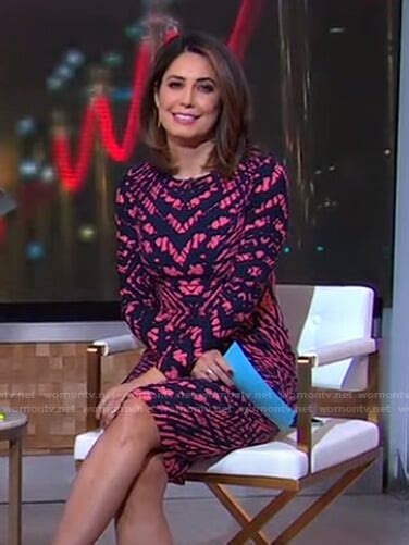 Wornontv Cecilias Navy And Pink Tie Dye Dress On Good Morning America