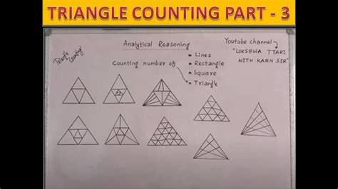 Analytical Reasoning Counting Number Of Triangle Part 3 Youtube