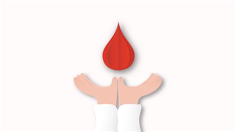 6월 14일 세계 헌혈의 날을 위한 원소 장식 종이 컷 및 공예 스타일의 벡터 일러스트레이션 이 디자인은 포스터 배너 광고용입니다 6월에 대한 스톡 벡터 아트 및 기타