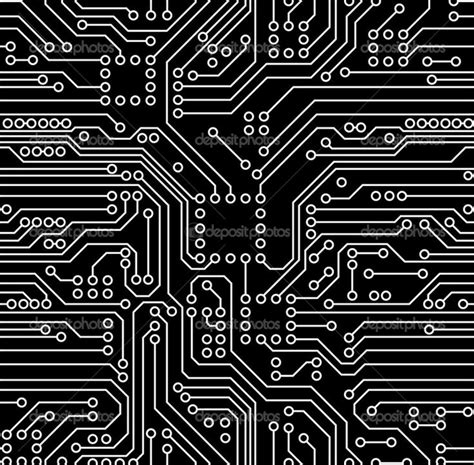Computer Chip Circuit The Painting Babe Of Montmiral