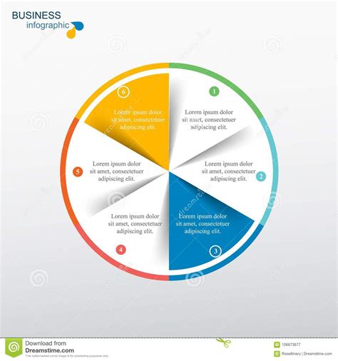 Vector Circle Infographic Stock Vector Illustration Of Concept 106673677