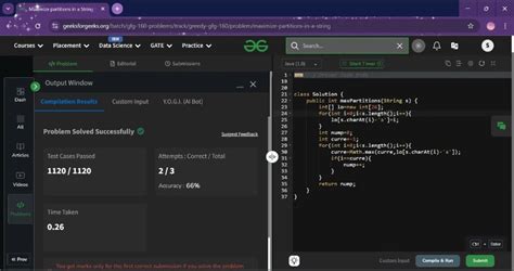 dsachallenge geeksforgeeks problemsolving 100daysofcode keepcoding sharlyn bernice s