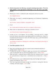 Midterm Solution Key Pdf Briefly Demonstrate The Following Concepts Terminologies