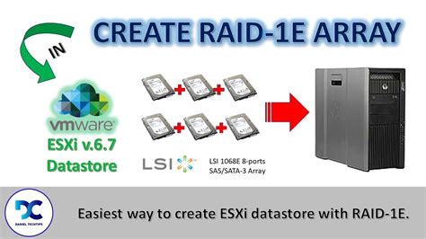 How To Create A Raid And Add Into Vmware Datastore Youtube