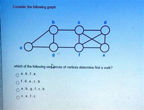 solved consider he following graph which of the following sedurnces