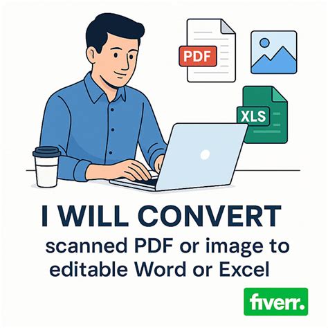 Convert Scanned Pdf Or Image To Editable Word Or Excel By Taufiqueshekh Fiverr