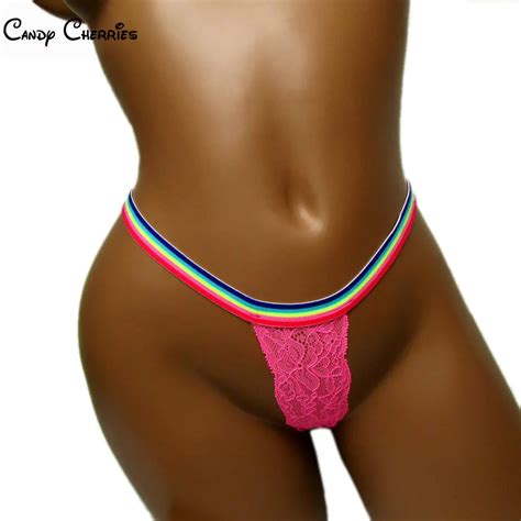 Pink Mini Micro G String Thongs See Through Women Sexy Tangas T Back