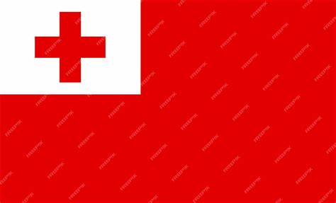 Premium Vector National Flag Of Tonga With Official Colors