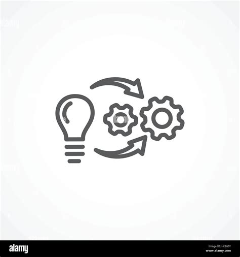 Gray Implementation Icon On White Background Stock Vector Image And Art