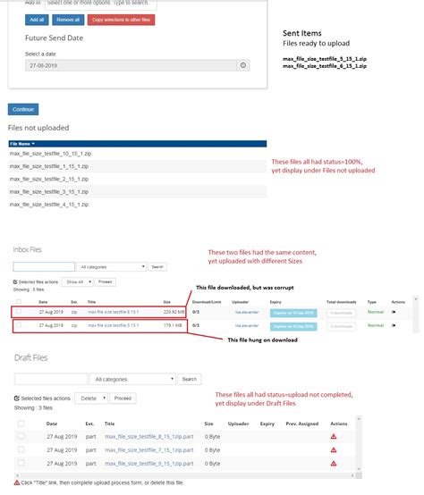 Uploaded 10 Zip Files And Clicked Upload Files Button Took Approx A Day Not One File Usable