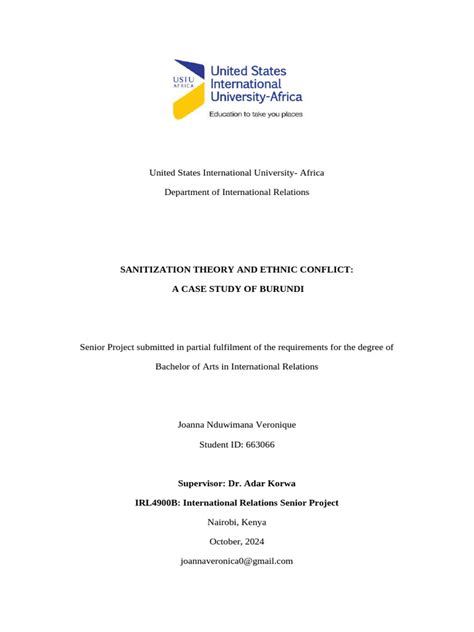 Sanitization Theory Pdf Hutu Burundi