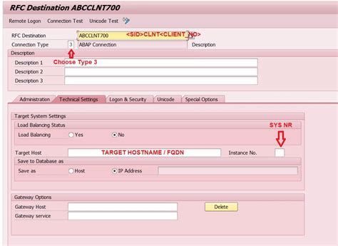 Sap Basis Administrator Blog How To Create Rfc Destination Between Two Abap System