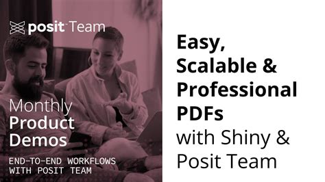 easy scalable and professional pdfs with shiny and posit team posit