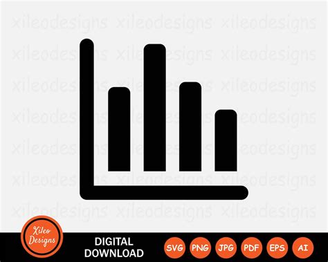 Chart Icon Svg Bar Diagram Graph Statistic Business Graphic Vector