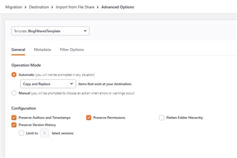 utilizing sharegate migration templates for network share migrations