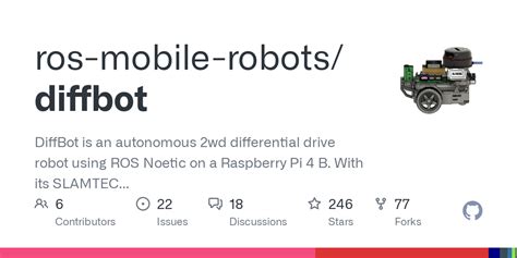 Github Ros Mobile Robots Diffbot Diffbot Is An Autonomous Wd Differential Drive Robot Using
