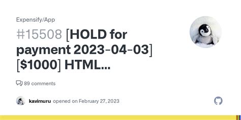 Hold For Payment 2023 04 03 1000 Html Characters Are Converted In